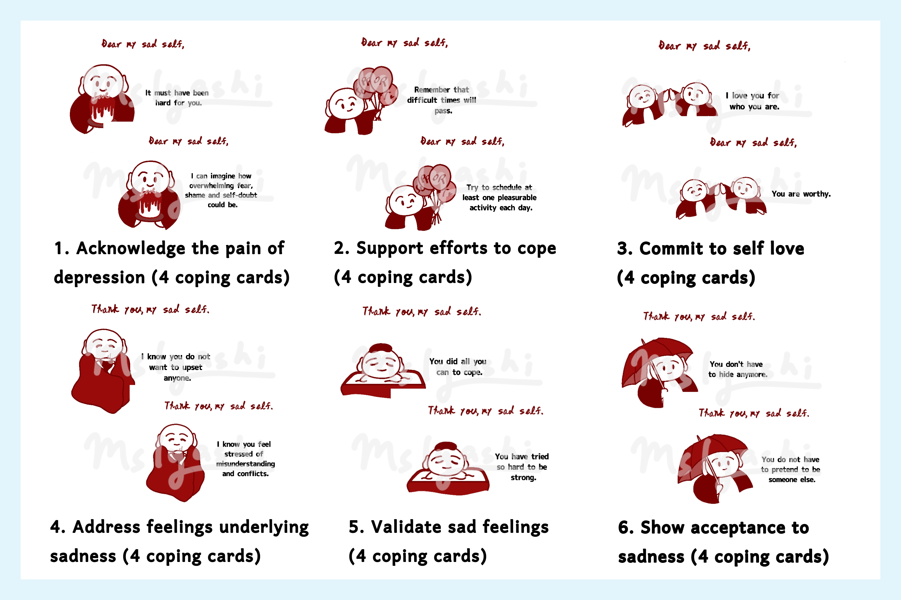 Compassionate Coping Cards for Depression – Compassionate Living Psychology