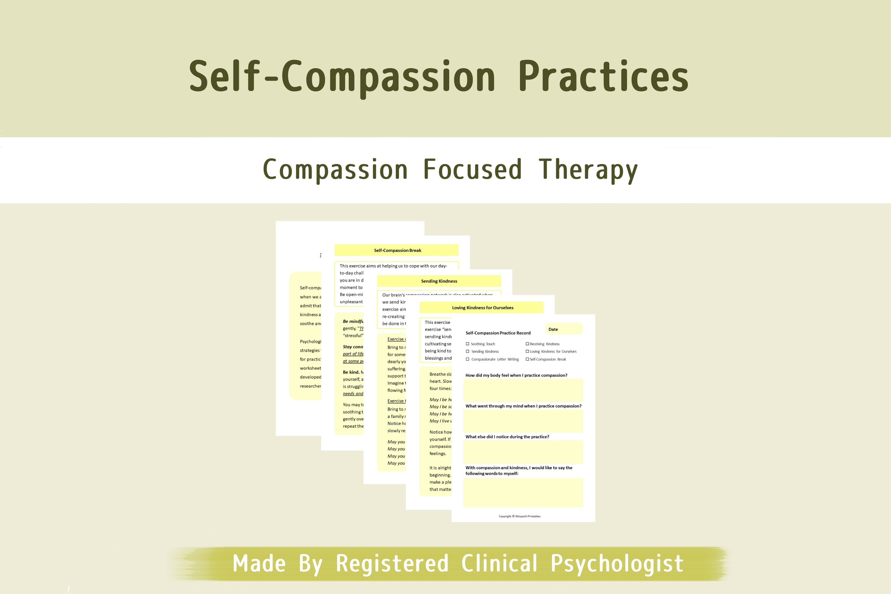 Self-Compassion Practices Worksheet for Personal Growth – Compassionate ...
