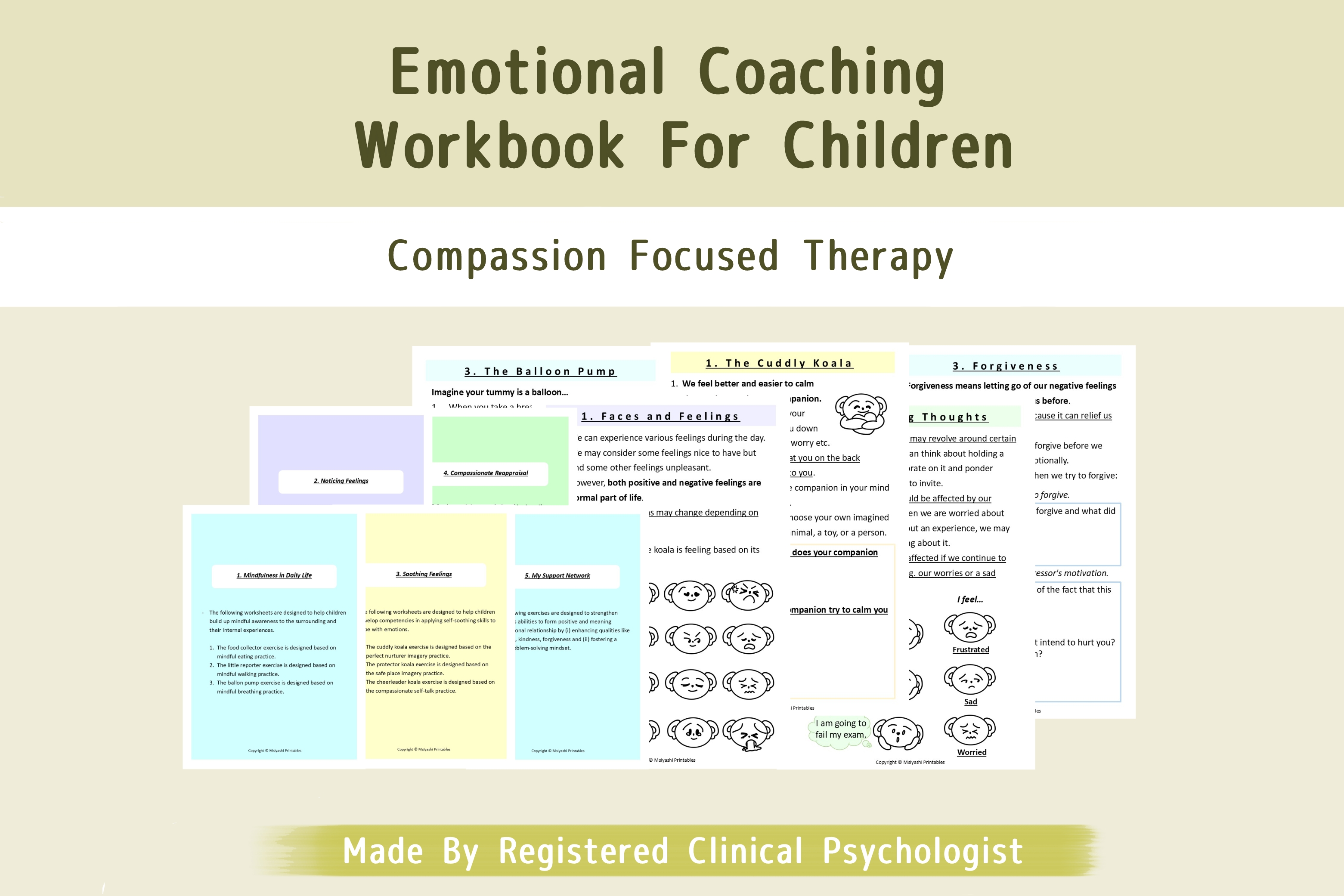 Emotional Coping Skills Worksheets for Kids – Compassionate Living ...